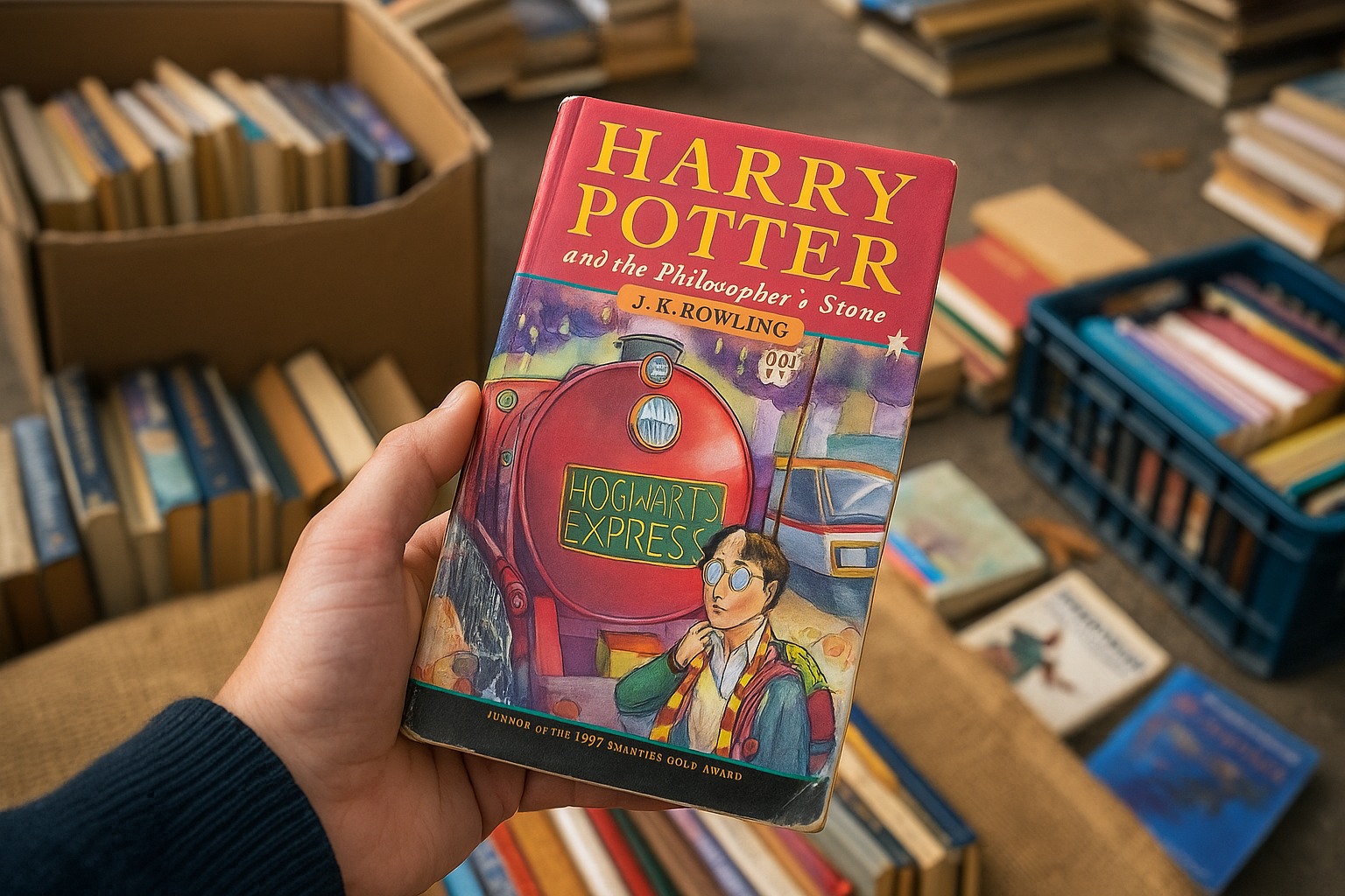 Elle retrouve dans un vide-grenier une édition rare de Harry Potter ...